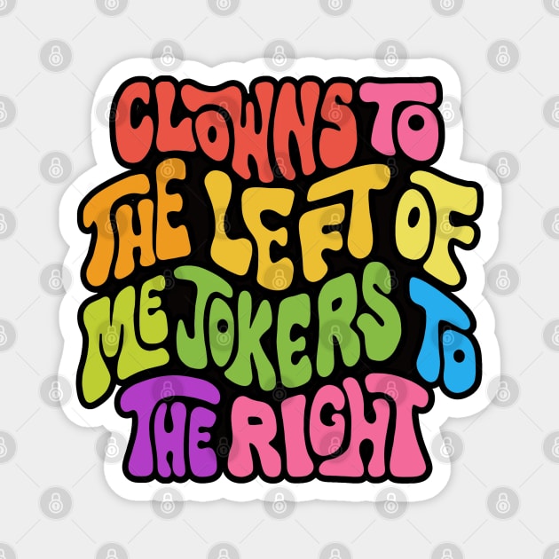 Clowns and Jokers Word Art - Stuck In The Middle With You - Magnet ...