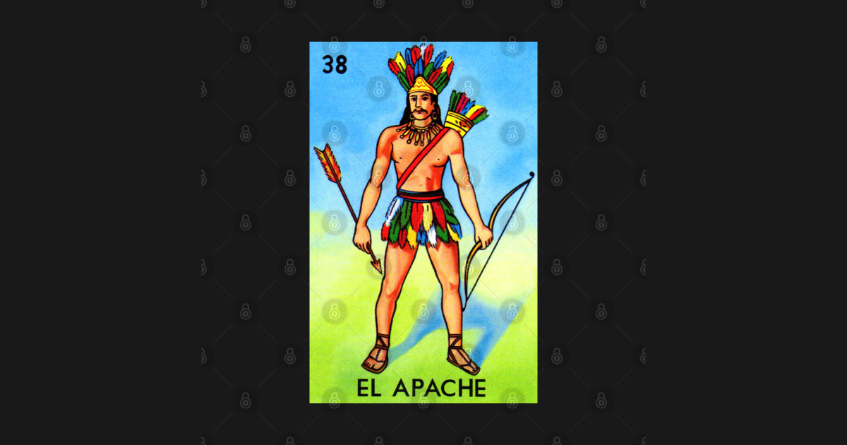 El Apache Loteria Mexicana - El Apache Loteria Mexicana - T-Shirt ...