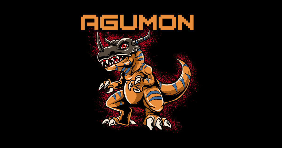 Agumon Vintage - Digimon - Sticker | TeePublic