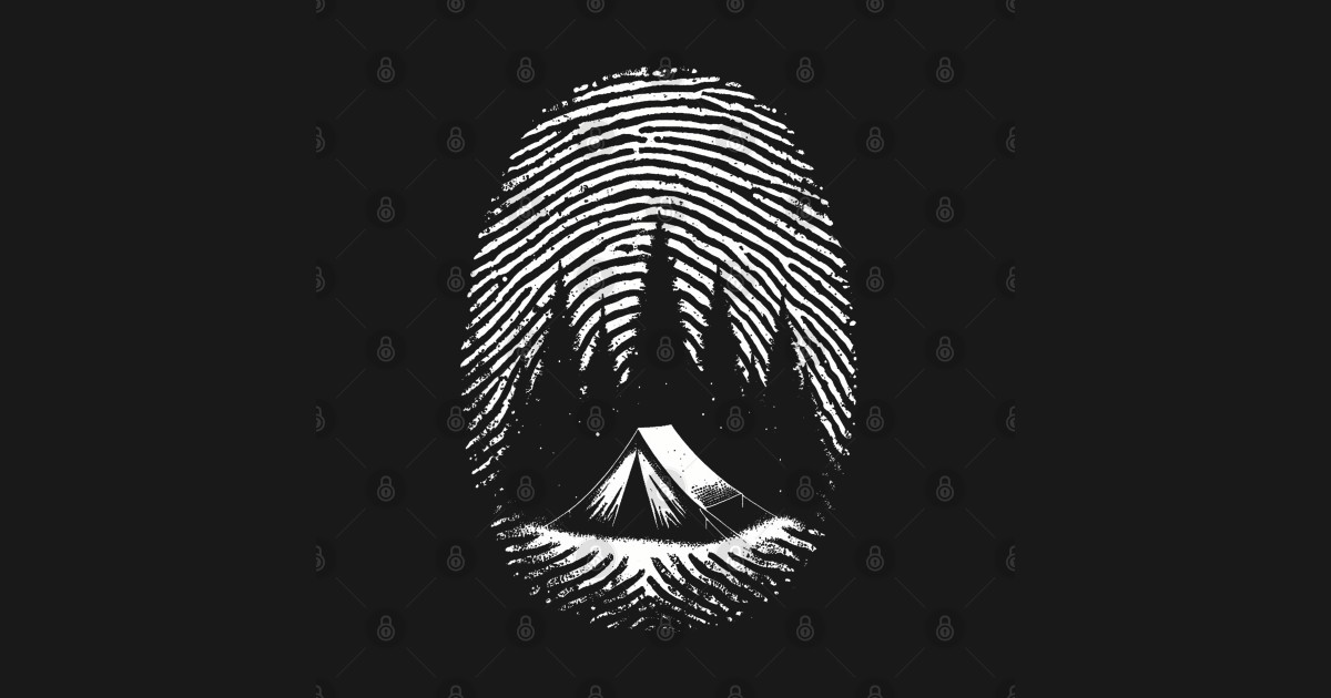 Tent Finger - Vintage Nature Wildlife Camping Lover - Vintage Nature ...