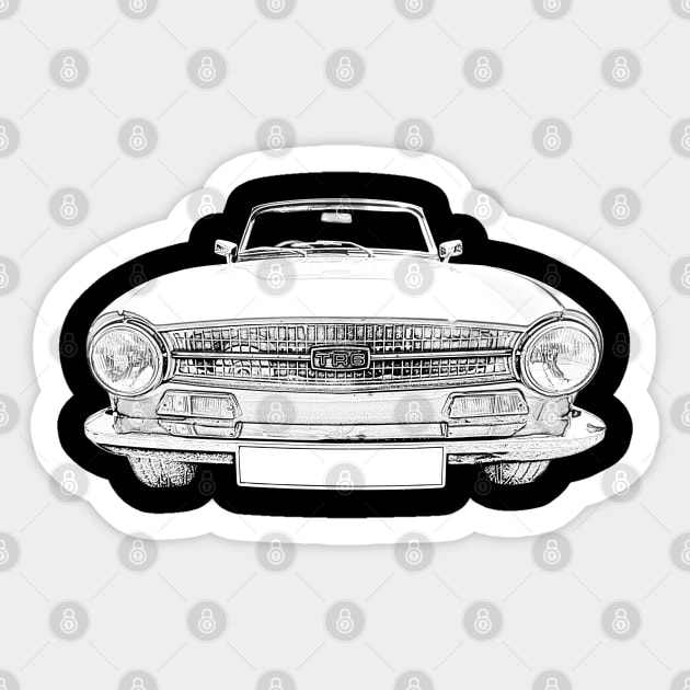 Triumph TR6 classic car - Triumph - Sticker | TeePublic