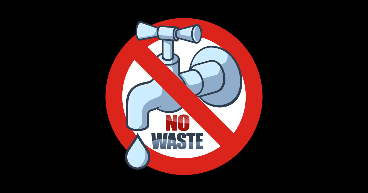 Stop Water Waste - Stop Water Waste - Sticker | TeePublic
