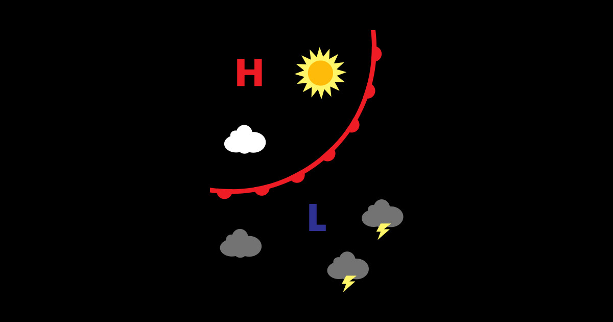 Retro Weather Map - Weather Map - Sticker | TeePublic