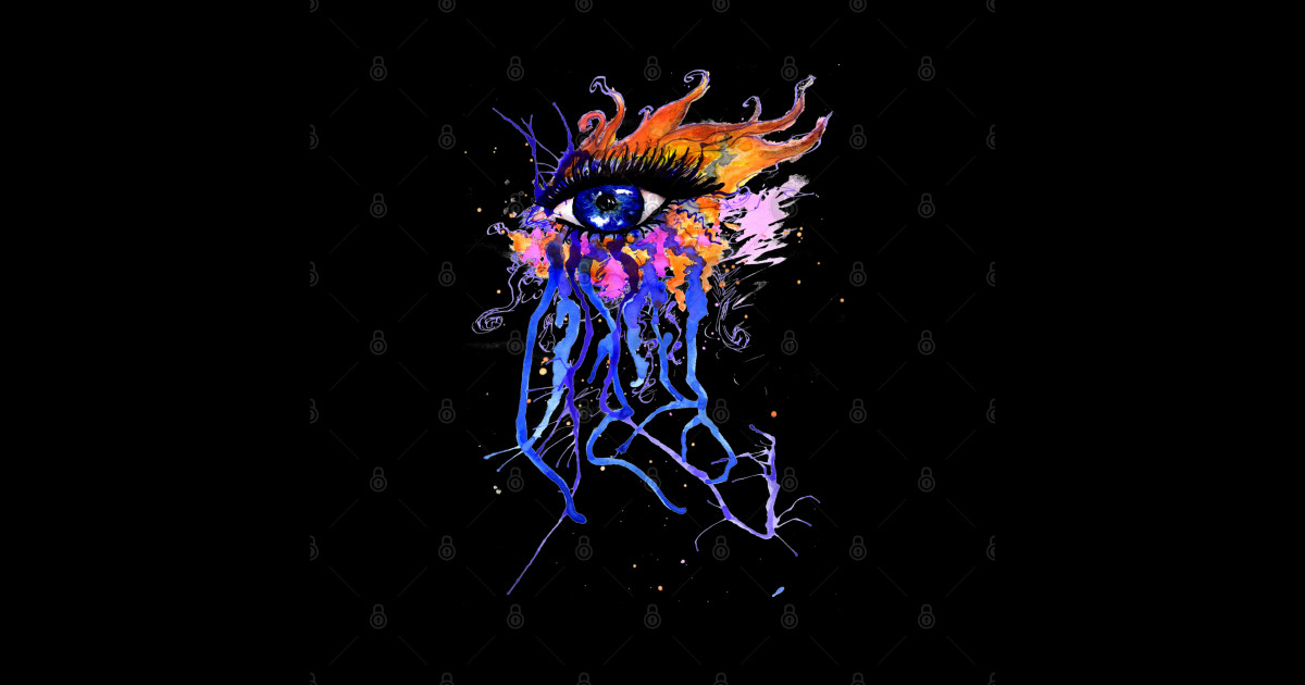 Flamy eye - Eye - Sticker | TeePublic