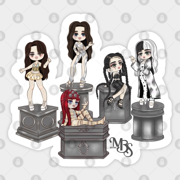 Fanart chibi gidle - Kpop Merch - Sticker | TeePublic