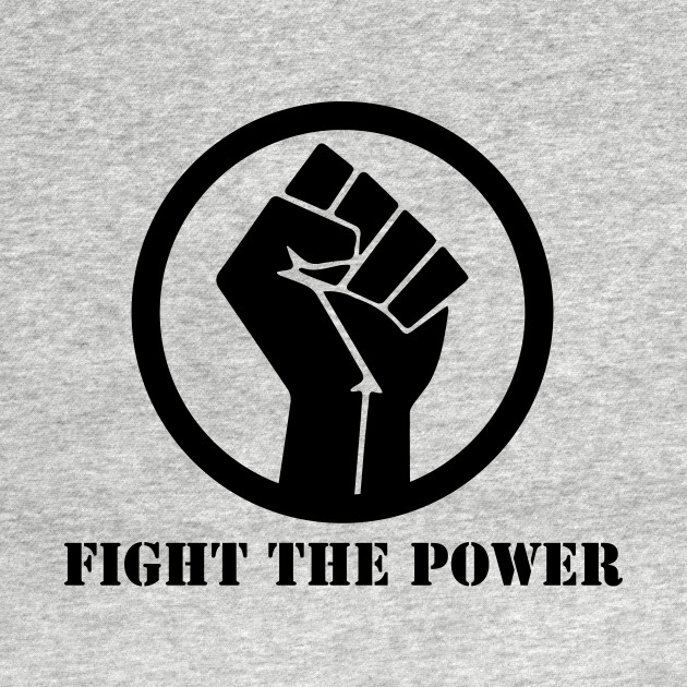 FIGHT THE POWER RAISED FIST BLACK POWER SHIRT - Raised Fist - T-Shirt ...