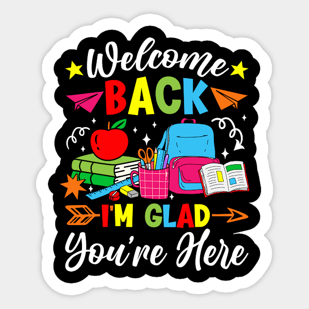 Welcome Back I'm Glad You're Here Back To School - Welcome Back Im Glad ...