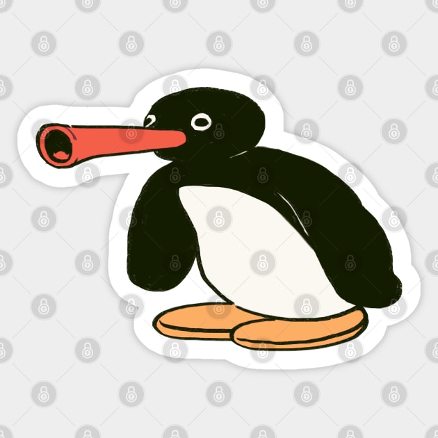 noot penguin meme / pingu - Pingu - Sticker | TeePublic
