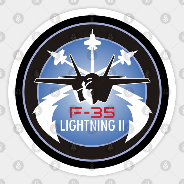 F35 Lightning II - F 35 Lightning Ii - Sticker | TeePublic
