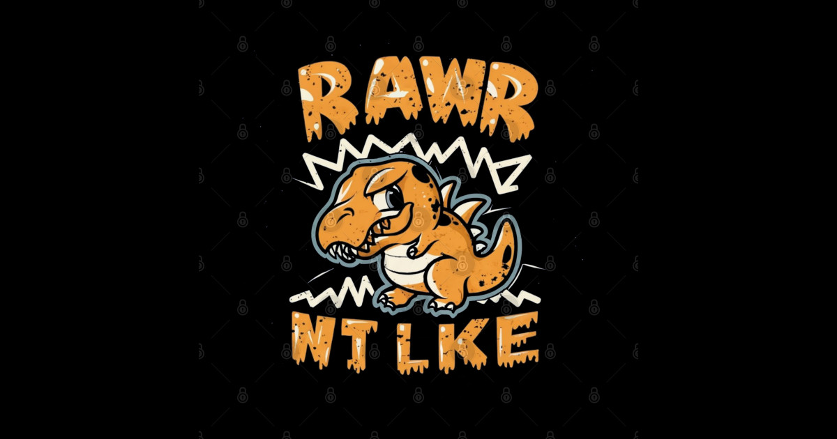 T rex Rawr - T Rex - Sticker | TeePublic