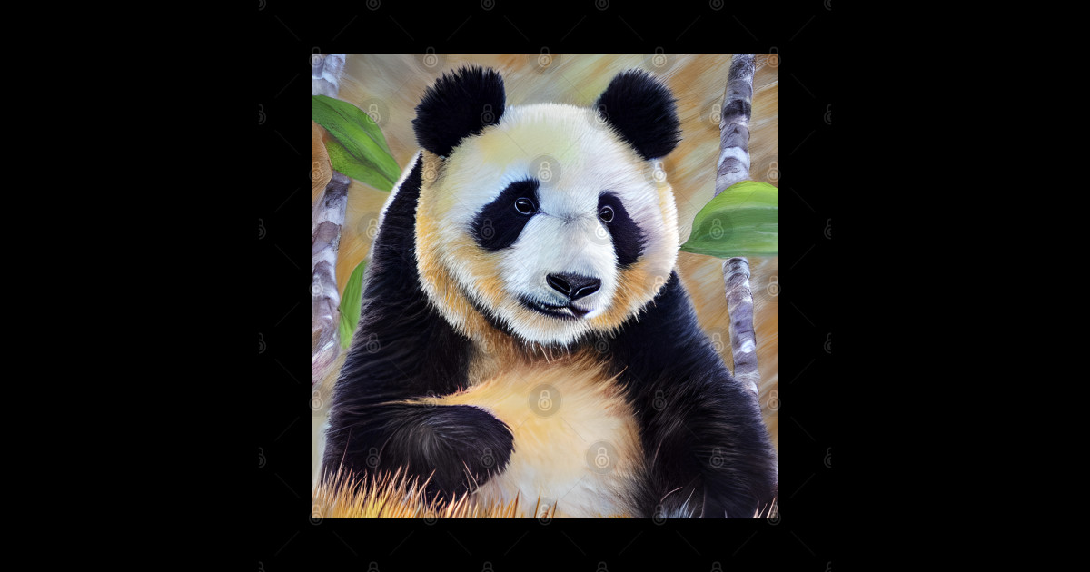 Giant Panda Painting - Panda - Posters and Art Prints | TeePublic