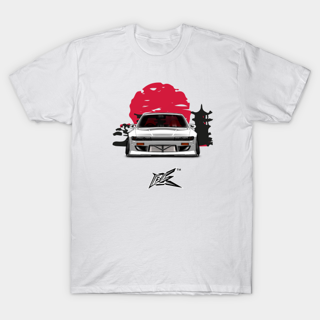 nissan silvia s13 white - Silvia S13 - T-Shirt | TeePublic