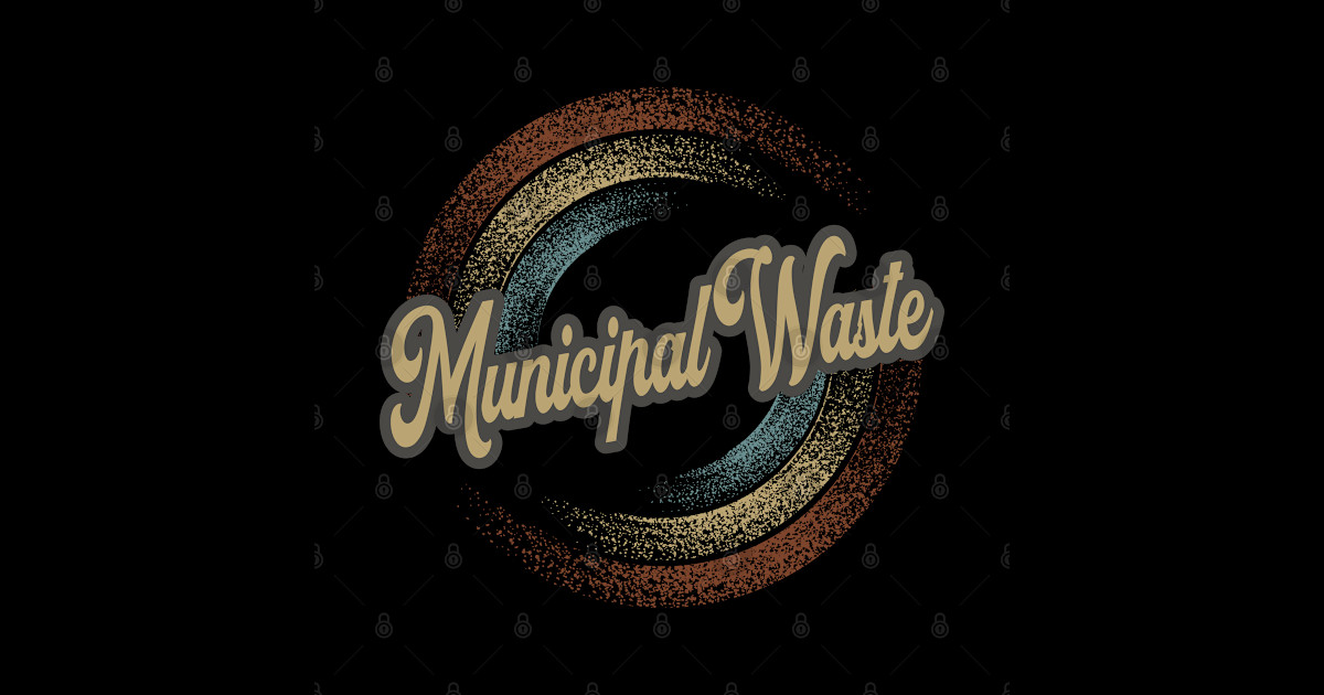 Municipal Waste Circular Fade - Musician - Sticker | TeePublic