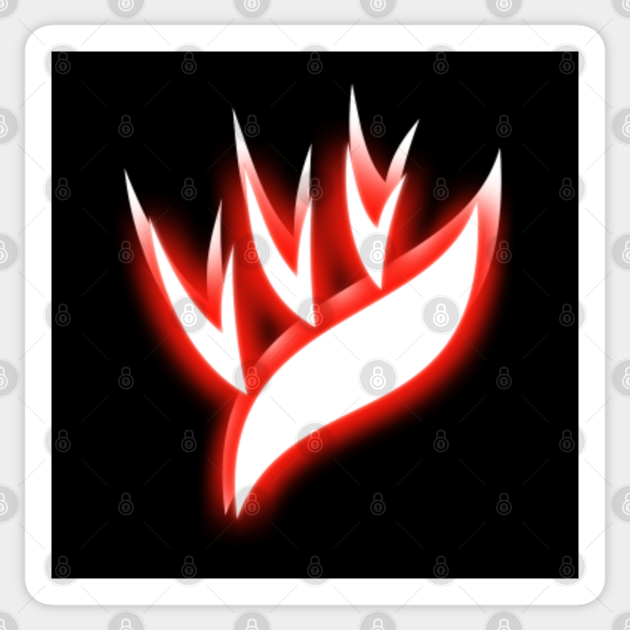 Bleach squad 8 neon logo - Bleach - Sticker | TeePublic