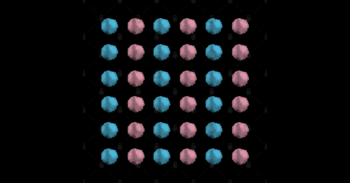 Watercolor Dots - trans pride - Watercolor - Sticker | TeePublic