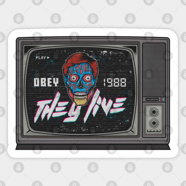 they live - They Live - Sticker | TeePublic
