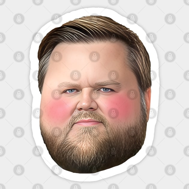 JD Vance Fat Face - Jd Vance - Sticker | TeePublic