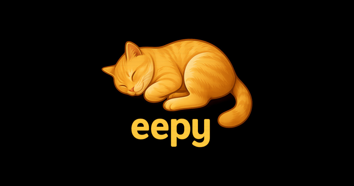 Eepy Cat – Cute Sleepy Meme Kitty Design - Eepy Cat - Sticker | TeePublic