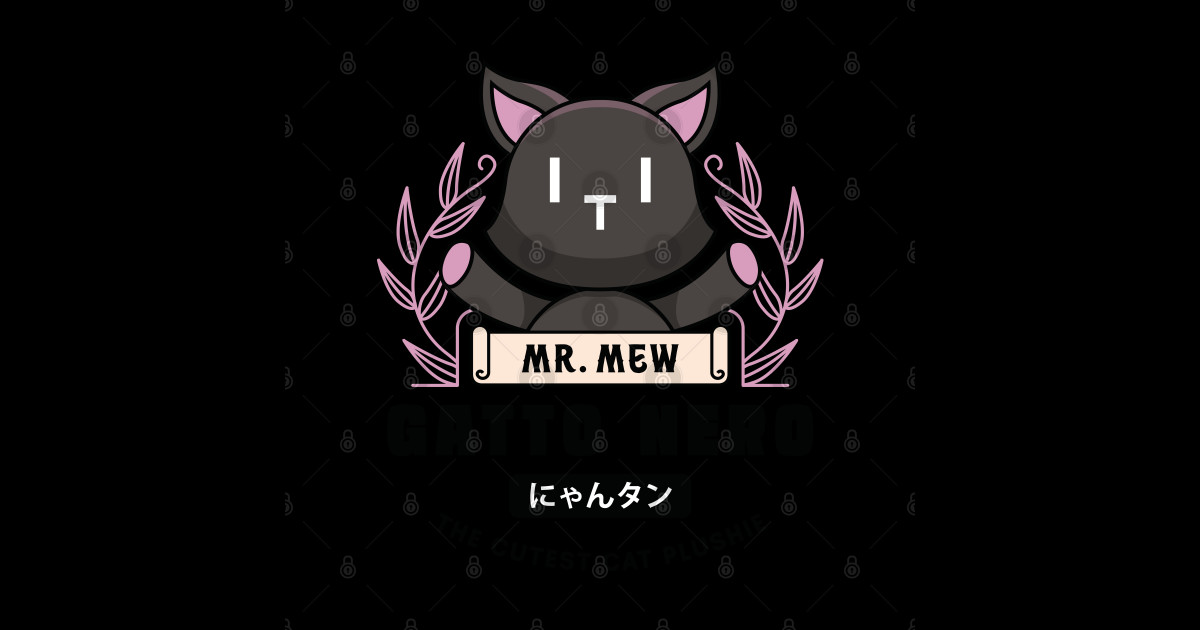 Mr Mew Emblem - The World Ends With You - Sticker | TeePublic