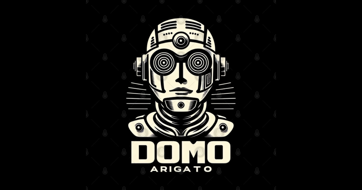 Domo Arigato - Robot - Sticker | TeePublic