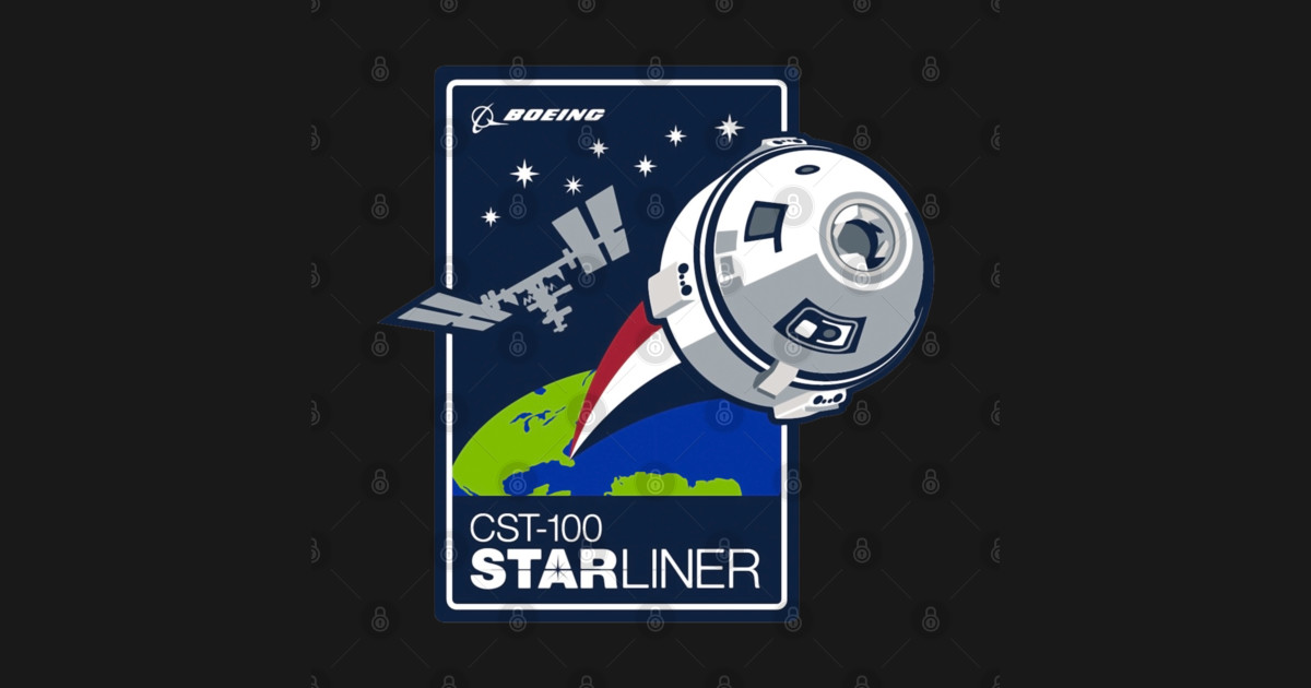 Nasa Boeing CST-100 Starliner Logo - Nasa Boeing Cst 100 Starliner - T ...