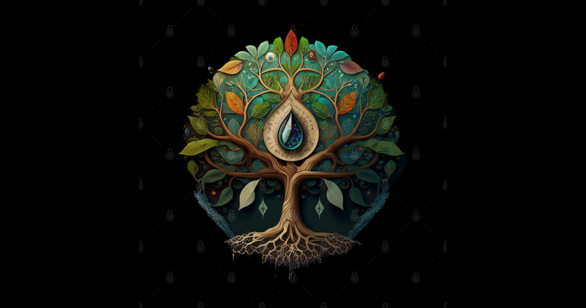 Tree of Life - Designs for a Green Future - Tree - Pin | TeePublic