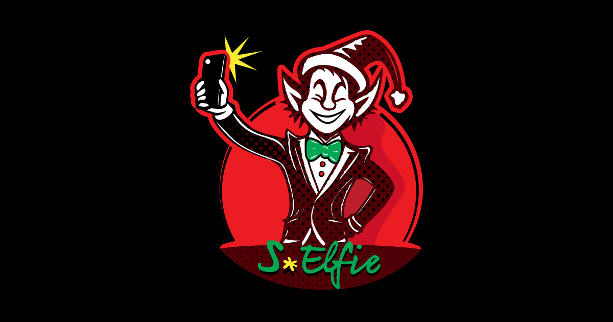 S*Elfie - Christmas - Sticker | TeePublic