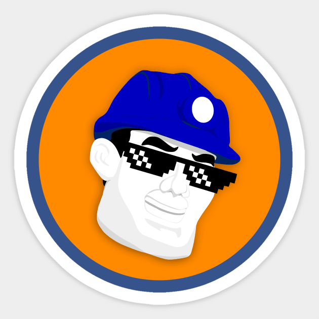 Pvegas Memes Logo - Pvegas - Sticker | TeePublic