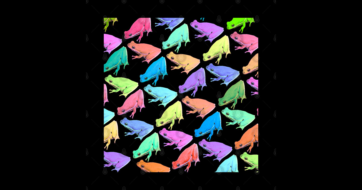 Frog Rave - Frogs - Sticker | TeePublic