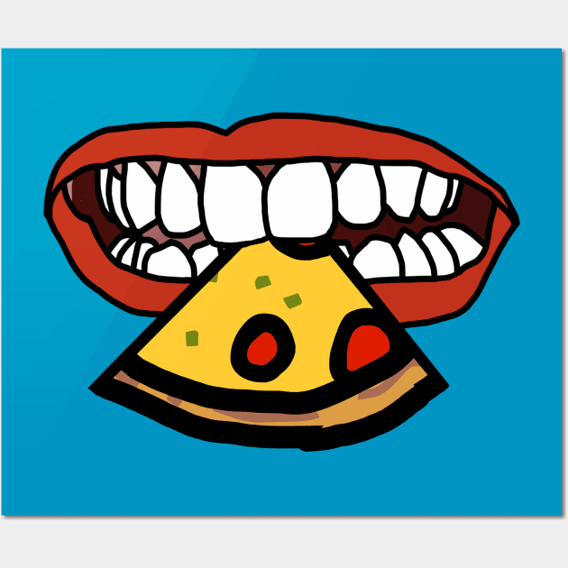 how to draw a mouth eating