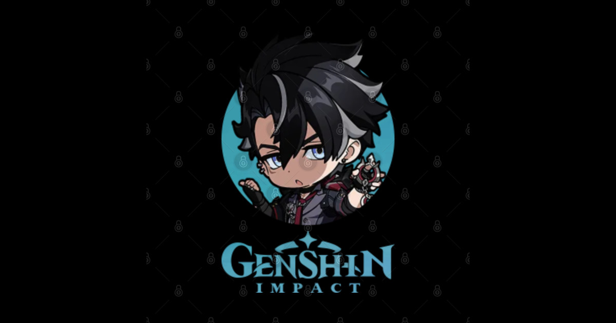 Wriothesley Chibi Genshin Impact - Genshin Impact - Sticker | TeePublic
