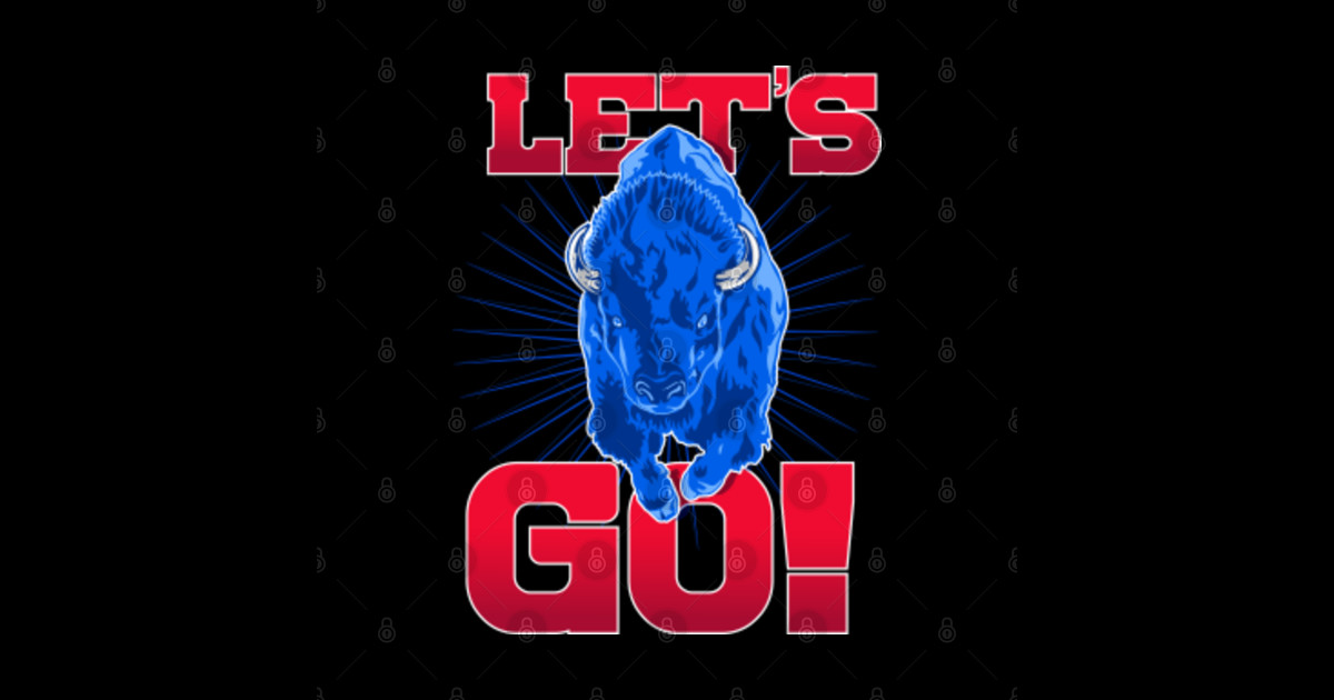 Let's Go Buffalo! - Buffalo Bills Football - Sticker | TeePublic