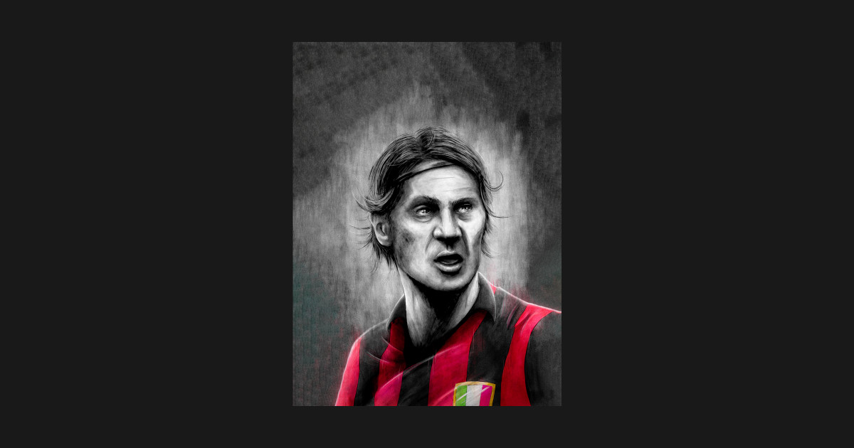 Paolo Maldini - AC Milan Serie A Football Artwork - Paolo Maldini - T ...