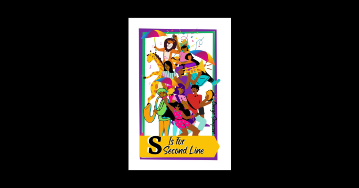 S is second line - New Orleans Art - Sticker | TeePublic
