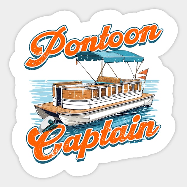 Pontoon Captain Funny Pontoon Boat Summer Vacation - Pontoon Captain ...