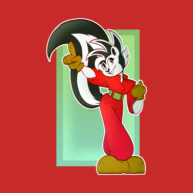 Punky Skunk - Punky Skunk - T-Shirt | TeePublic