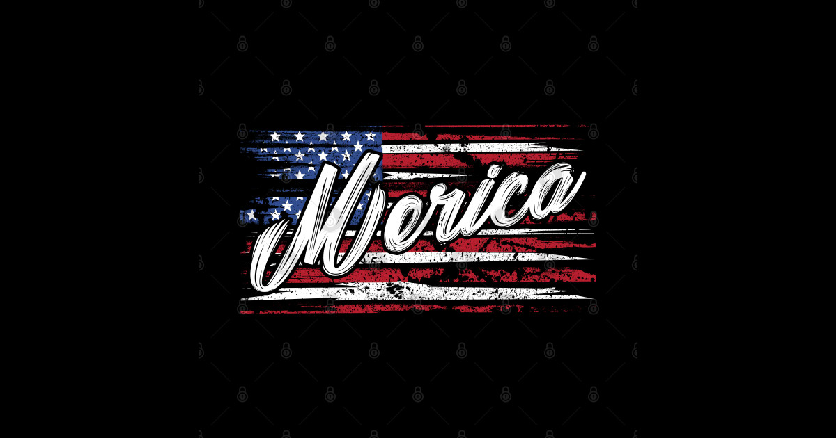 Merica - Merica - Sticker | TeePublic