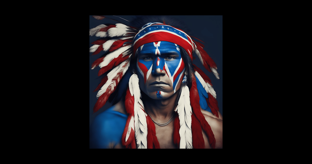 [AI Art] Robust Average Native American man - American - Posters and ...