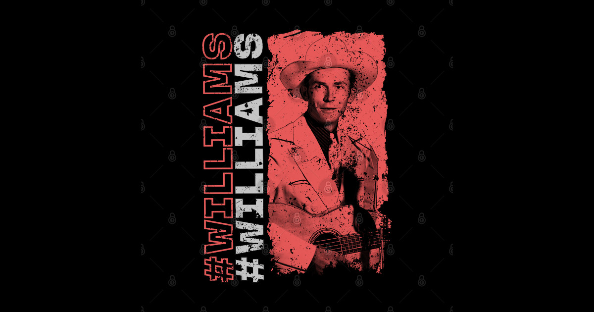 Williams Retro Space - Hank Williams - Sticker | TeePublic