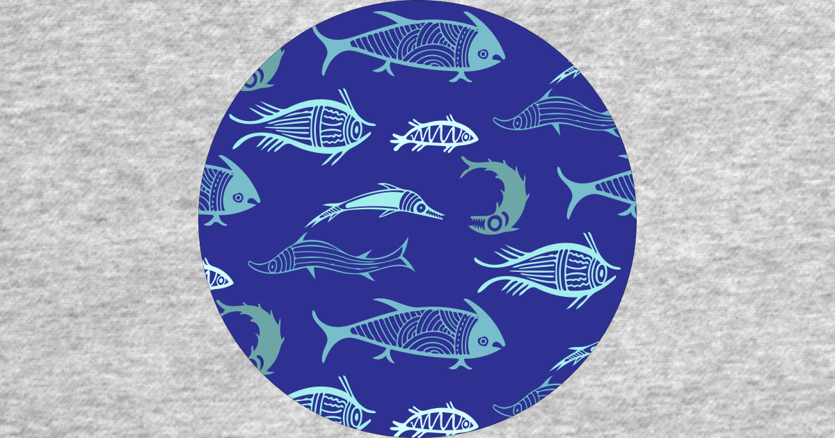 Ancient Fish - Mycenaean Art - Minoan Art - Fish - T-Shirt | TeePublic