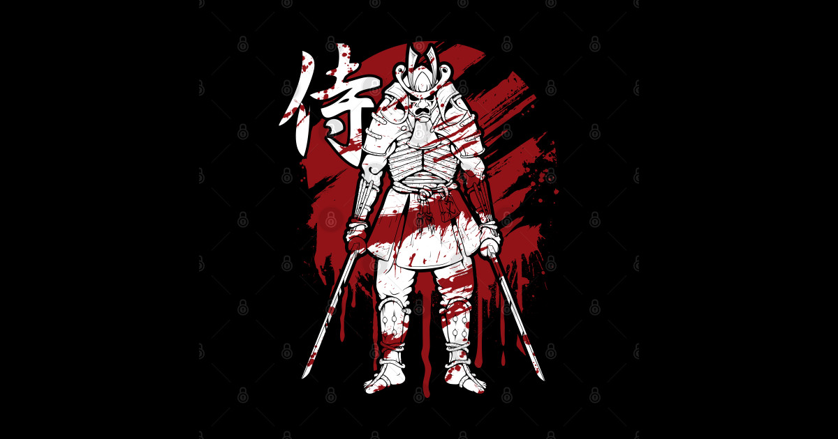 Samurai Ready For Battle - Samurai - Sticker | TeePublic