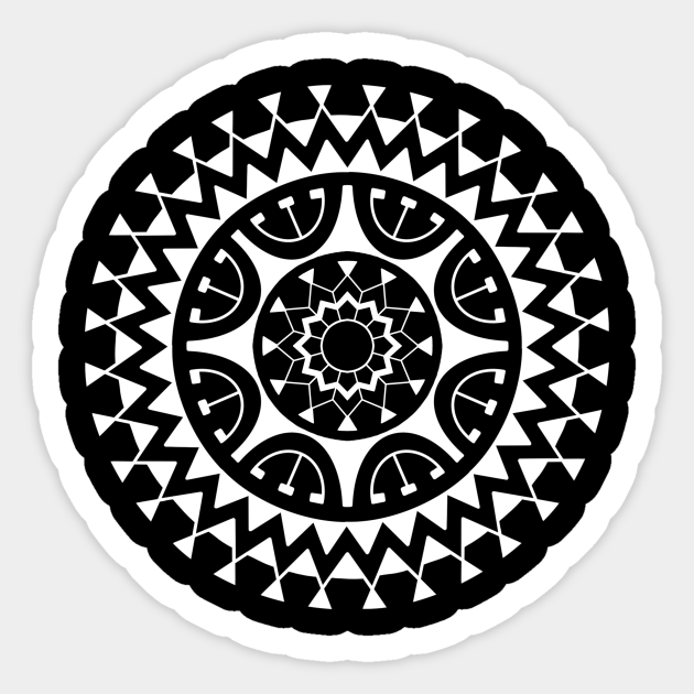 Polynesian mandala - Mandala Art - Sticker | TeePublic