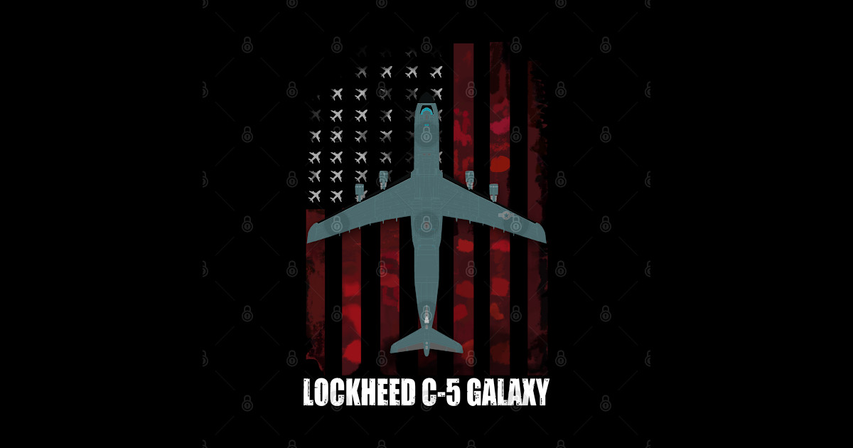 Lockheed c 5 galaxy - Lockheed C 5 Galaxy - Sticker | TeePublic
