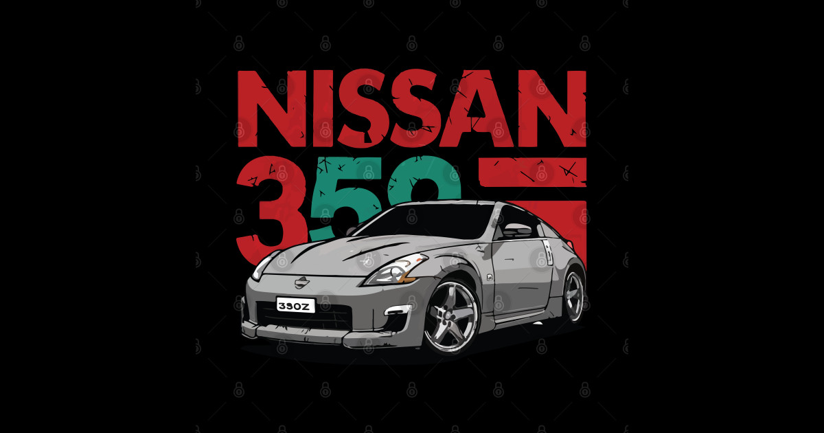 Nissan 350z JDM drift Vintage Car - Nissan 350z - Posters and Art ...