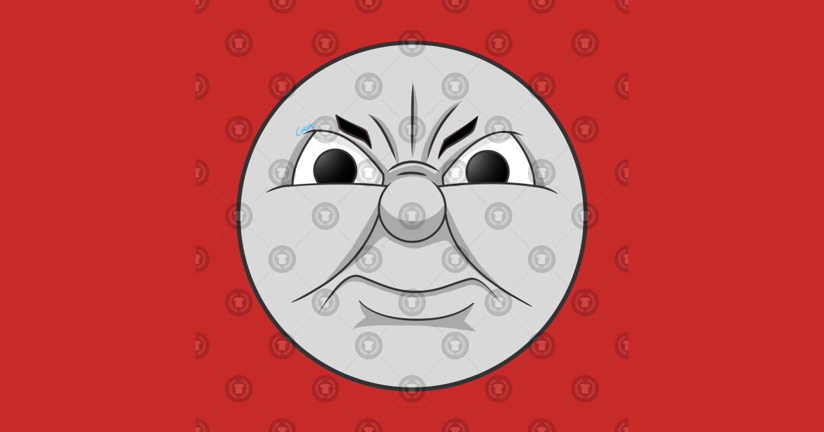 James angry face - Thomas Tank Engine - T-Shirt | TeePublic