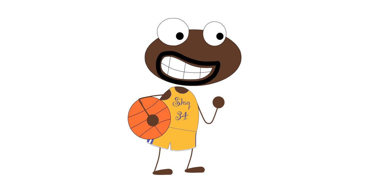 Cartoon Shaquille O'Neal - Shaq - T-Shirt | TeePublic
