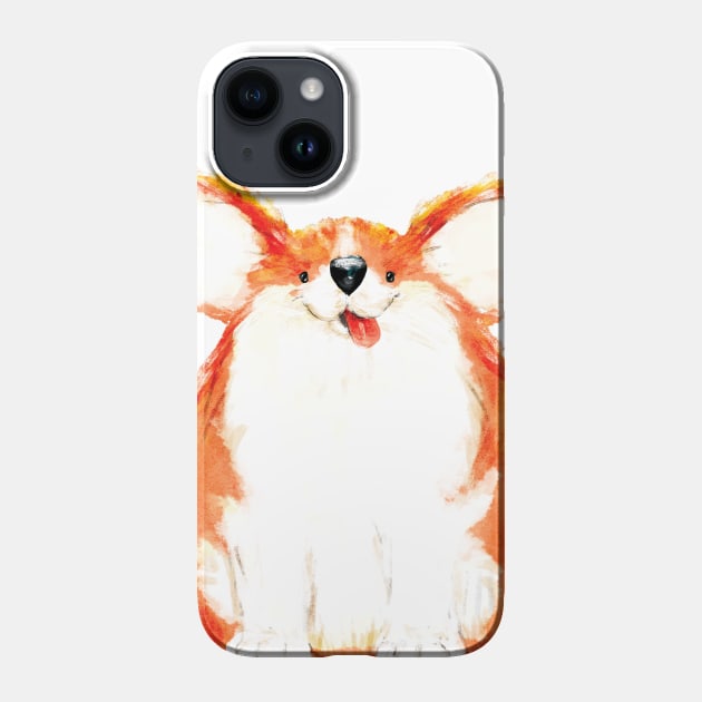 Smiling round Corgi dog - Corgi - Phone Case | TeePublic