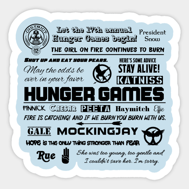 Hunger Games - Hunger Games - Sticker | TeePublic