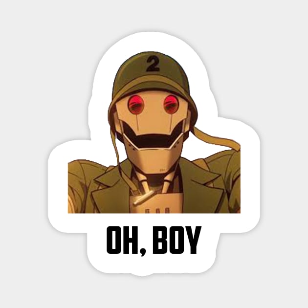 OH, BOY, g.i robot comics - Gi Robot - Magnet | TeePublic