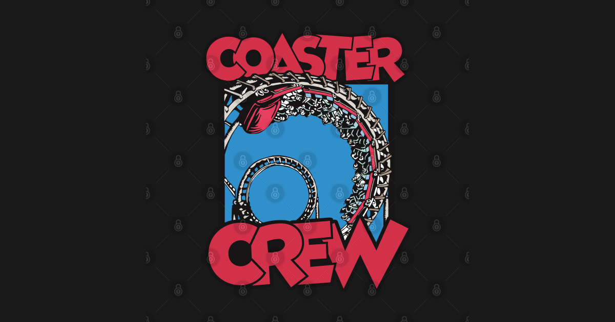 RollerCoaster Crew - Theme Park Fan - Roller Coaster - T-Shirt | TeePublic